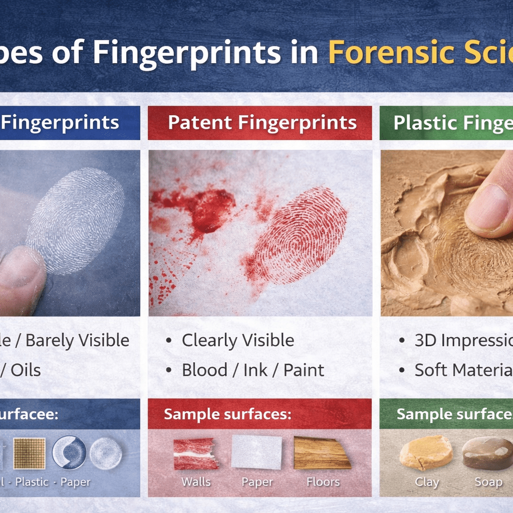 Types of fingerprints in forensic science