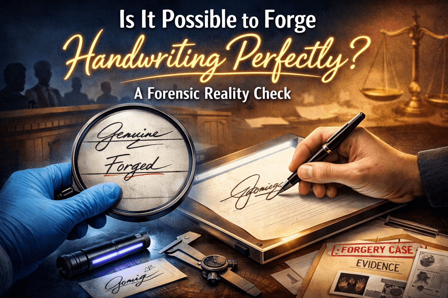 Is It Possible to Forge Handwriting Perfectly? A Forensic Reality Check ...
